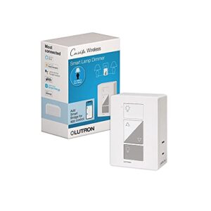 lutron caséta wireless smart lighting lamp dimmer | pd-3pcl-wh