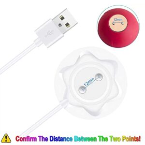 Rose Toy Charger, Rose Charger, Replacement Rose Toy Charger, Standing Magnetic Adapter Fast Charging USB Cable Cord Replacement Base Dock Station for Rose Massagers Only, 2.5Ft