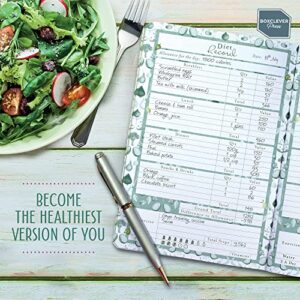 Boxclever Press Food Journal For Women. Meal Planner Notebook & Weight Loss Journal for a Healthier Lifestyle. Food Diary Journal Compatible with Weight Watchers & most U.S. Diet Plans - 8 x 5.5''