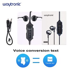 Waytronic Phone Call Recorder Earphone only Suitable for Phone Headset Voice Record Mobile Phone Call Skype Facebook Whatsapp Video Audio Record (with Connector)