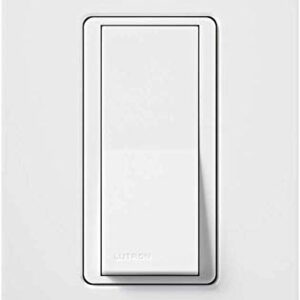 Lutron MAIN-66600 White Claro On/Off Switch (6 Pack) | 15-Amp, Single-Pole | CA-1PS-WH, 6 Count