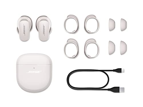 NEW Bose QuietComfort Earbuds II, Wireless, Bluetooth, World’s Best Noise Cancelling In-Ear Headphones with Personalized Noise Cancellation & Sound, Soapstone (Renewed)