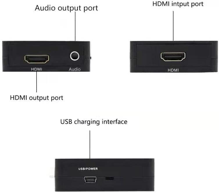 JOULIN HDMI Audio Extractor Splitter Hdmi to Hdmi 3.5mm Audio 4K*2K@30HZ 3D Adapter with AUX Stereo Audio Separate Output 1080P Compatable for TV, PC,Sound System, Xbox,Switch,PS3, PS4,PS5