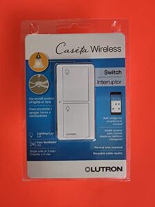 lutron pd-5ans-wh-r wirels switch wht 5a, white & gray