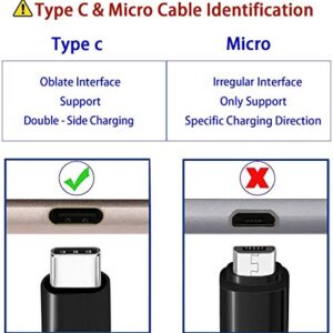 USB C Cable 15ft, Extra Long USB Type C Fast Charging Cable Durable Nylon Braided USB A to USB C Cable Compatible with Samsung S10/S9/S8/S7/S20/A10/A20/A50/A51/Note9/Note8, LG V50 V40 V20, Black