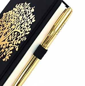 Veway Tree of Life Journal for Women & Men - Fancy Journal for Writing - Vegan Leather Writing Journal with Pen - A5 Hardcover Luxury Journal Notebook Gift Set