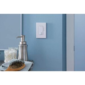 Lutron Maestro LED+ Motion Sensor Dimmer Switch | No Neutral Required | MSCL-OP153M-WH | White