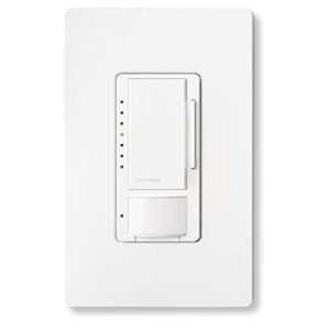 Lutron Maestro LED+ Motion Sensor Dimmer Switch | No Neutral Required | MSCL-OP153M-WH | White