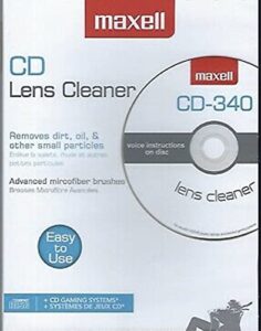 dvd lens cleaner for dvd players bluray gaming systems with instructions 8 different languages