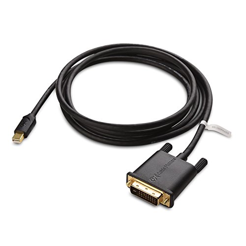 Cable Matters Mini DisplayPort to DVI Cable (Mini DP to DVI Cable) in Black 6 Feet - Thunderbolt and Thunderbolt 2 Port Compatible