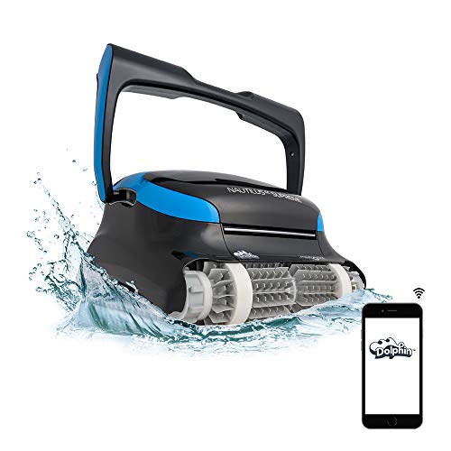 Dolphin Nautilus CC Supreme WiFi Operated Robotic Pool [Vacuum] Cleaner - Ideal for In Ground Swimming Pools up to 50 Feet - Easy to Clean Top Load Filter Cartridges