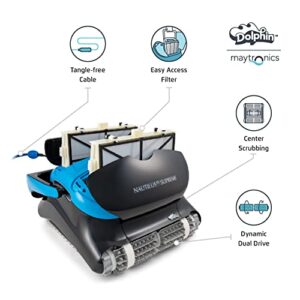 Dolphin Nautilus CC Supreme WiFi Operated Robotic Pool [Vacuum] Cleaner - Ideal for In Ground Swimming Pools up to 50 Feet - Easy to Clean Top Load Filter Cartridges