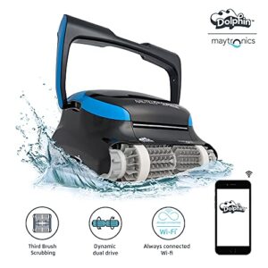 Dolphin Nautilus CC Supreme WiFi Operated Robotic Pool [Vacuum] Cleaner - Ideal for In Ground Swimming Pools up to 50 Feet - Easy to Clean Top Load Filter Cartridges