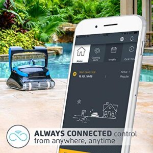 Dolphin Nautilus CC Supreme WiFi Operated Robotic Pool [Vacuum] Cleaner - Ideal for In Ground Swimming Pools up to 50 Feet - Easy to Clean Top Load Filter Cartridges