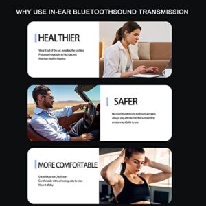 pstuiky True Bone-Conduction Concept Bluetooth 5.0 Headset Does Not Enter The Ear, Wireless Sports Running Music, and Ipx5 Waterproof Headphone