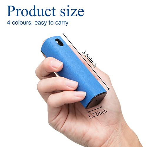 4 Pcs Screen Cleaner Portable Touchscreen Mist Cleaner Mini Phone Cleaner Empty Screen Cleaner Spray Bottle for Phone Laptop Tablet Screens Computer Sanitizer Refillable Alcohol Accessory, 4 Colors