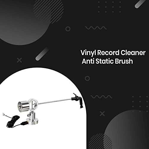 Vinyl Record Cleaner Anti Static Brush - Record Cleaning Arm Brush Cleaner Antistatic LP Cleaning Brush - Turntable Cleaning Record Brush