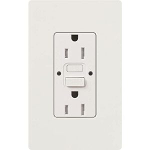 Lutron, White CAR-15-GFST-WH Claro 15-Amp Self-Testing Receptacle