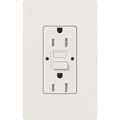 Lutron, White CAR-15-GFST-WH Claro 15-Amp Self-Testing Receptacle