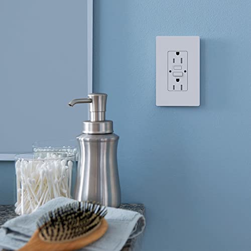 Lutron, White CAR-15-GFST-WH Claro 15-Amp Self-Testing Receptacle