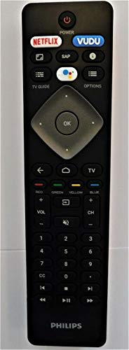 Funai OEM Compatible NH800UP Android TV Remote & Google Voice Assistance 43PFL5604/F7, 43PFL5704/F7, 50PFL5604/F7, 50PFL5704/F7, 55PFL5604/F7, 55PFL5704/F7, 65PFL5504/F7, 65PFL5604/F7, 65PFL5704/F7