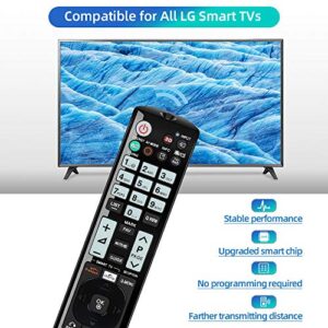 Gvirtue Universal Remote Control LG-1LC Compatible Replacement for LG TV/ 3DTV/ HD/Smart/LCD/LED/Netflix/Amazon AKB74915304 AKB74475401 AKB72915239 AKB72915238