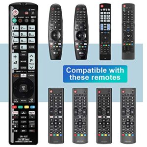 Gvirtue Universal Remote Control LG-1LC Compatible Replacement for LG TV/ 3DTV/ HD/Smart/LCD/LED/Netflix/Amazon AKB74915304 AKB74475401 AKB72915239 AKB72915238