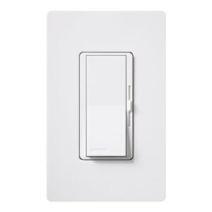 Lutron DVELV-300P-WH 300-Watt Diva Electronic Low Voltage Single Pole Dimmer, White