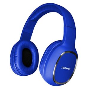 Toshiba Over The Ear Bluetooth Headphones | Wireless Headphones | Bluetooth Headset With Microphone | Long Battery Life w/ 10 Hours of Talk Time & Music Playback | 30FT Operating Range | RZE-BT160H(L)