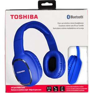 Toshiba Over The Ear Bluetooth Headphones | Wireless Headphones | Bluetooth Headset With Microphone | Long Battery Life w/ 10 Hours of Talk Time & Music Playback | 30FT Operating Range | RZE-BT160H(L)