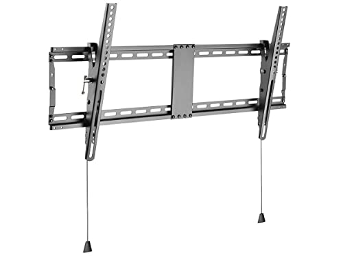 Monoprice Low Profile Extra Wide Tilt TV Wall Mount Bracket for LED TVs 43in to 90in, Max Weight 154 lbs, VESA Patterns up to 800x400, Fits Curved Screens - Commercial Series