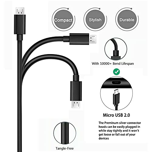 USB Charger Charging Cable Cord Compatible with for Fujifilm INSTAX Share SP-2, Polaroid Zip, HP Sprocket, Polaroid Mint, Kodak Mini/Printomatic, Lifeprint, Canon Ivy & Similar Photo Printers