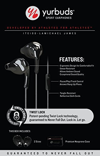 Arm Pocket Yurbuds Signature Series Pete Jacobs Plus Reflective Cloth Cords Sport Earbuds