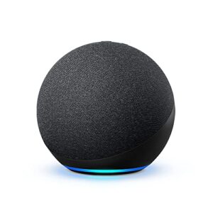 echo (4th gen) | with premium sound, smart home hub, and alexa | charcoal