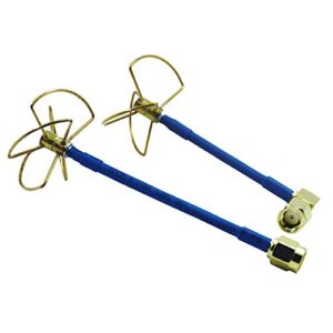 anbee fpv 5.8ghz circular polarized clover leaf antenna high gain aerial set rp-sma female plug