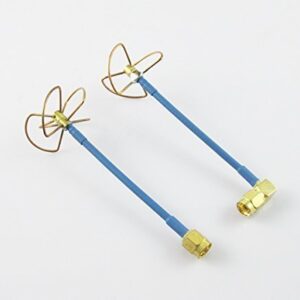 Anbee FPV 5.8Ghz Circular Polarized Clover Leaf Antenna High Gain Aerial Set RP-SMA Female Plug