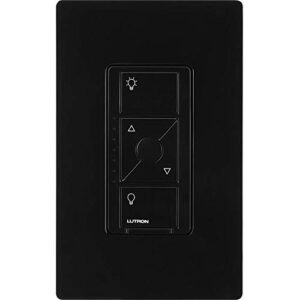 Lutron Caséta Smart Dimmer Switch for ELV+ Bulbs, 250W LED, PD-5NE-BL, Black