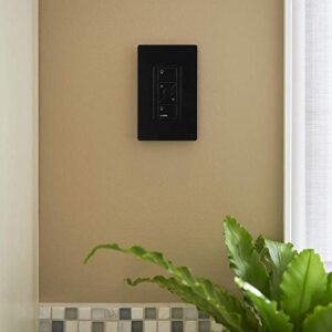 Lutron Caséta Smart Dimmer Switch for ELV+ Bulbs, 250W LED, PD-5NE-BL, Black