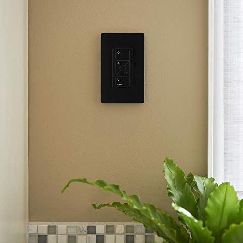 Lutron Caséta Smart Dimmer Switch for ELV+ Bulbs, 250W LED, PD-5NE-BL, Black