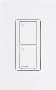 lutron pd-5ws-dv-wh light switch, caseta wireless 5a lighting & 3a fan rf on/off – white model: pd-5ws-dv-wh by lutron