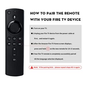 L5B83H Replacement Voice Remote Control fit for Fire TV Stick(Lite,2nd Gen,3rd Gen,4K),Fire TV Cube(1st and 2nd Gen)