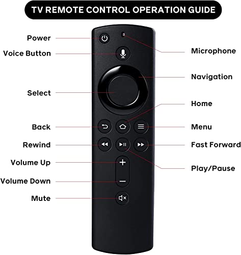 L5B83H Replacement Voice Remote Control fit for Fire TV Stick(Lite,2nd Gen,3rd Gen,4K),Fire TV Cube(1st and 2nd Gen)