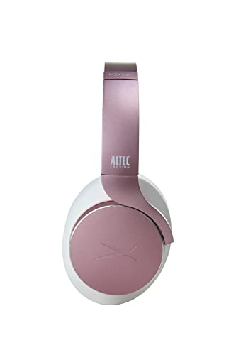 Altec Lansing Comfort Q+ Bluetooth Headphones, Active Noise Cancellation, Comfortable, Quite, Noise Cancelling Headphone, Up to 26 Hours of Playtime, 30 Ft. Wireless Range, Rose Gold