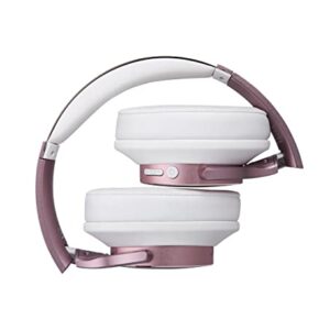 Altec Lansing Comfort Q+ Bluetooth Headphones, Active Noise Cancellation, Comfortable, Quite, Noise Cancelling Headphone, Up to 26 Hours of Playtime, 30 Ft. Wireless Range, Rose Gold