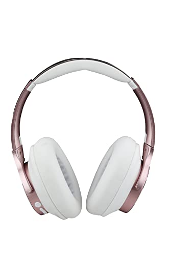 Altec Lansing Comfort Q+ Bluetooth Headphones, Active Noise Cancellation, Comfortable, Quite, Noise Cancelling Headphone, Up to 26 Hours of Playtime, 30 Ft. Wireless Range, Rose Gold