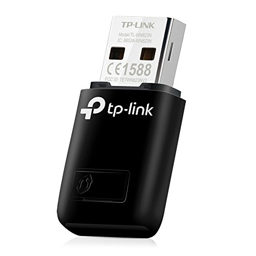 TP-Link TL-WN823N N300 Mini USB Wireless WiFi network Adapter for pc, Ideal for Raspberry Pi,Black