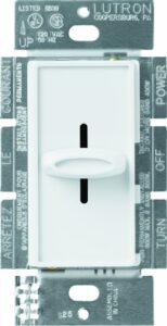 lutron skylark fully variable 5 speed fan control for variable speed fans | sfs-5e-wh | white