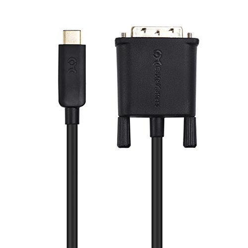 Cable Matters USB C to DVI Cable (USB-C to DVI Cable) 6 ft - Thunderbolt 4 / USB4 / Thunderbolt 3 Port Compatible with MacBook Pro, Dell XPS 13, 15, HP Spectre x360, Surface Pro