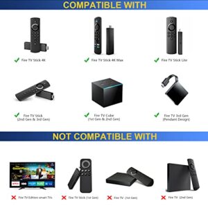 L5B83G 3RD GEN Replacement Voice Remote with Black Cover for Amazon Fire TV Stick (2nd Gen/3rd Gen/Lite/4K) Fire TV Cube (1st Gen and Later) Fire TV (3rd Gen, Pendant Design)