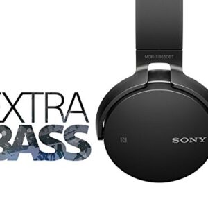 Sony MDRXB650BT/B Extra Bass Bluetooth Headphones, Black